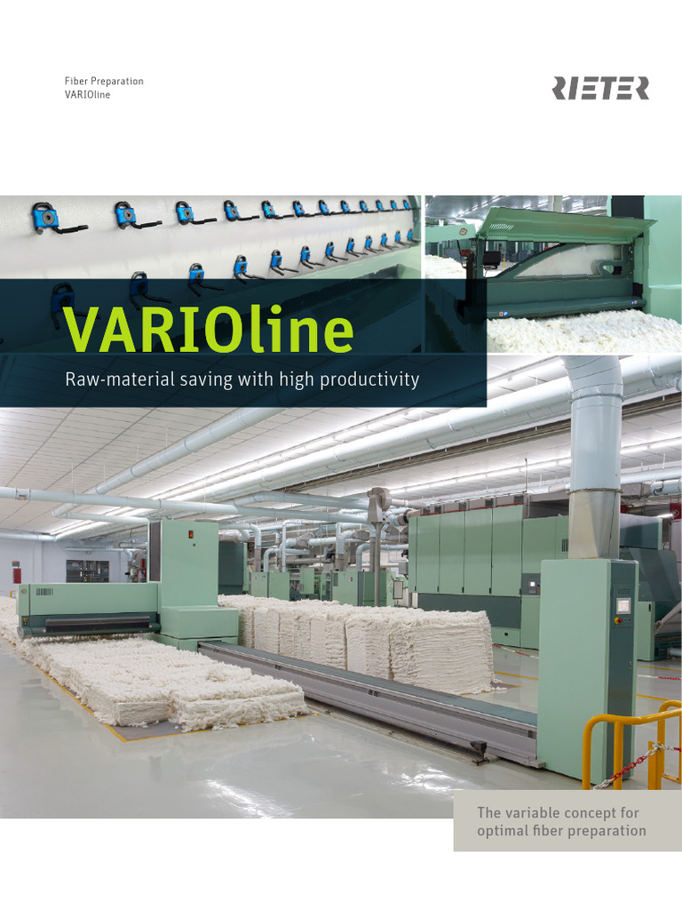Rieter Varioline Brochure 2303 v9 96282 en | PDF | Efficient Energy Use ...