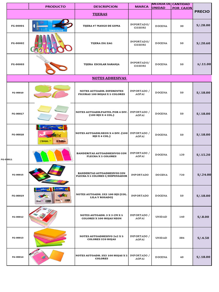 Lista de Precios Por Mayor Actual 2024 .. | PDF | Color | Qualia