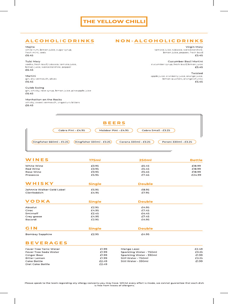 Beverage Menu | PDF