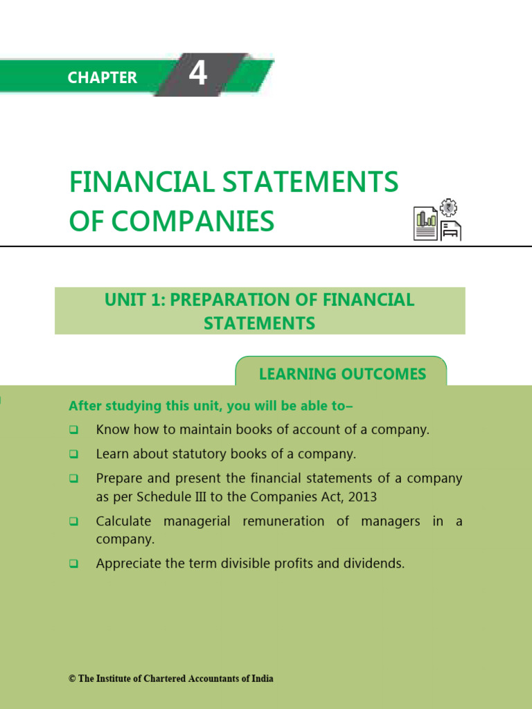 Chapter-04 Unit-01 Preparation of Financial Statements | PDF | Debits ...