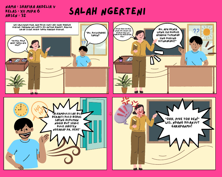 Kosong 4 Panel Komik Strip 2 | PDF