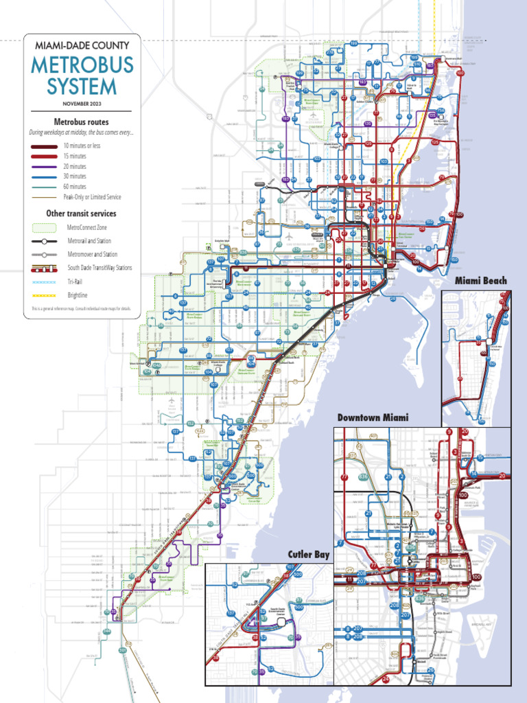 Metrobus System Miami | PDF | Miami Dade County | Public Transport