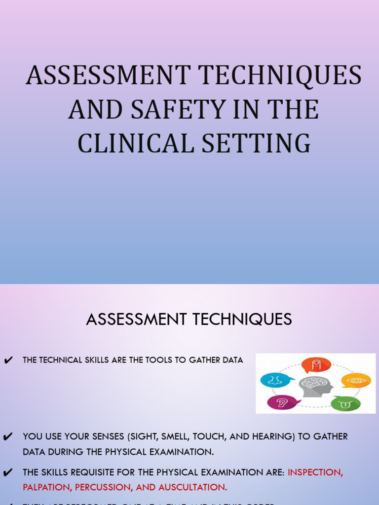 Clinical Physical Assessment Techniques | PDF | Hand | Physical Examination