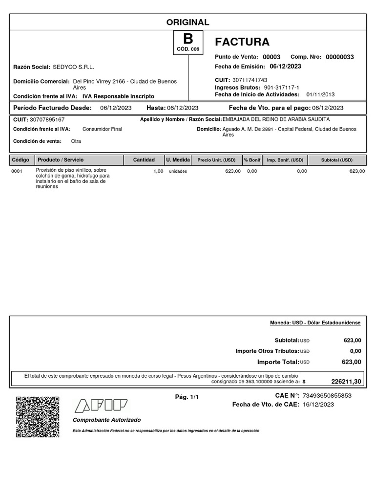 006 - 00003 - 00000033 Piso de Embajada | PDF | Dólar de los Estados Unidos | Economias