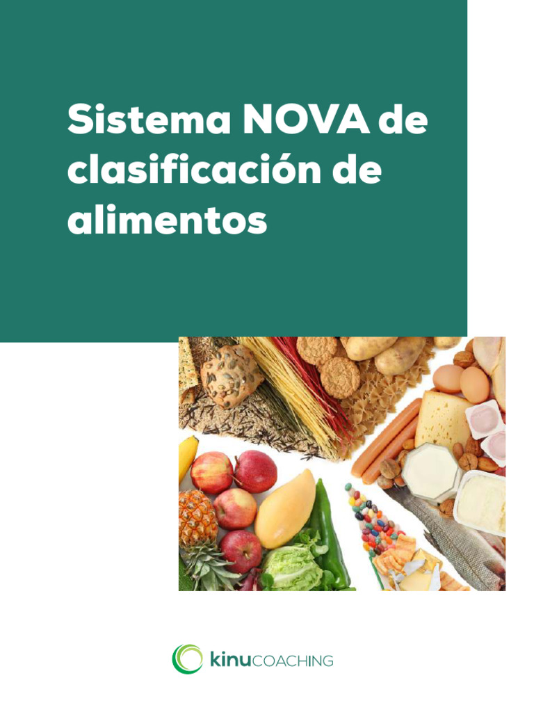 Clasificación NOVA de Los Alimentos | PDF | Alimentos | Vegetales