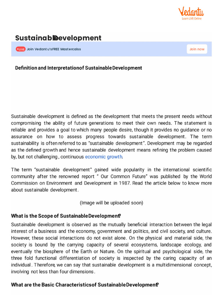 Sustainable Development | PDF