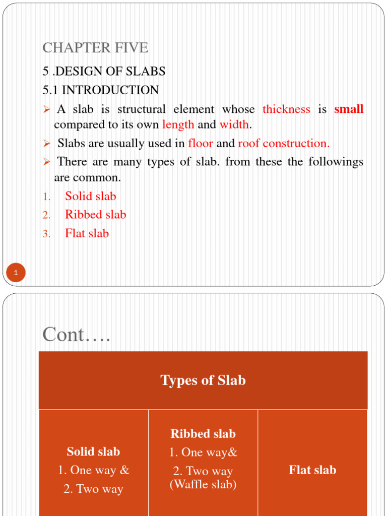 CHAPTER 3 Slab Design Revised | PDF | Bending | Beam (Structure)