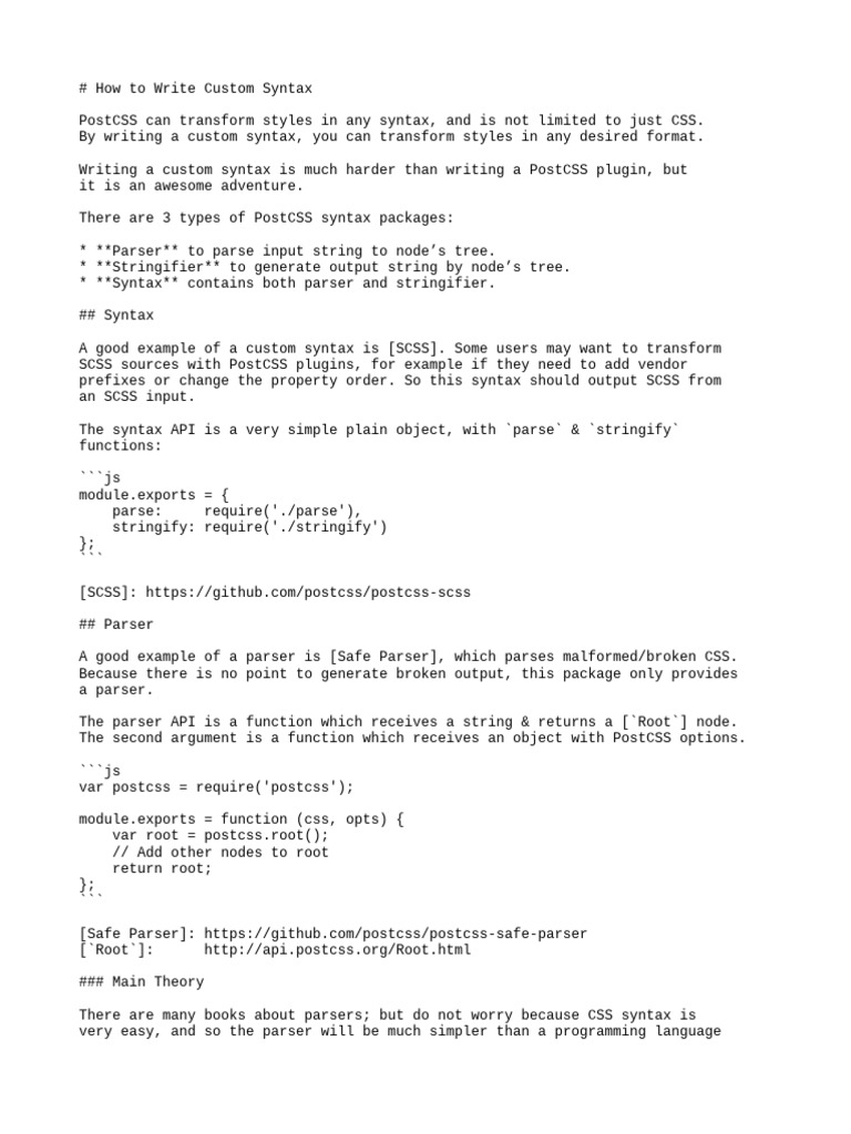 Syntax Pdf Parsing String Computer Science 3725