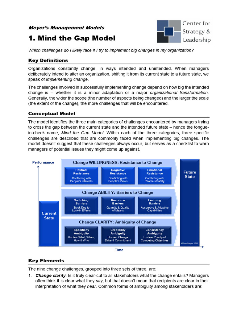 Meyers-Model-1_Mind-the-Gap-Model | PDF | Mind | Rationality