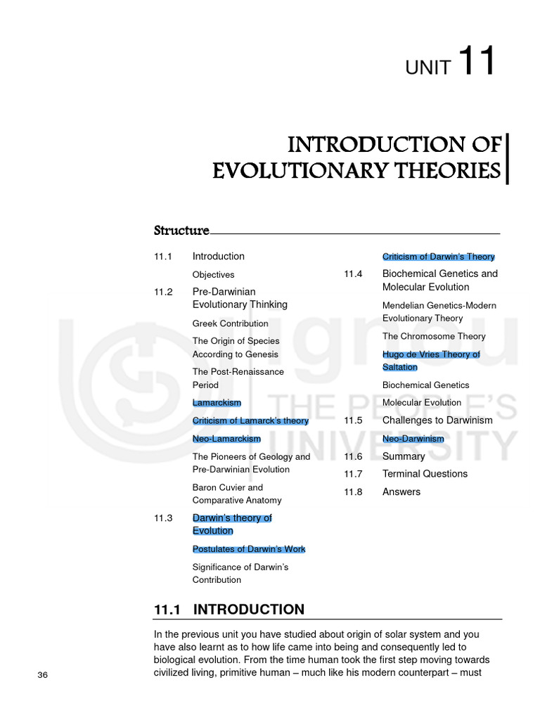 Theories of Evolution | PDF | Evolution | Natural Selection