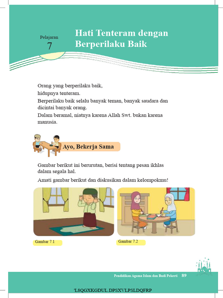 BAB 7 Hati Tenteram Dengan Berperilaku Baik | PDF