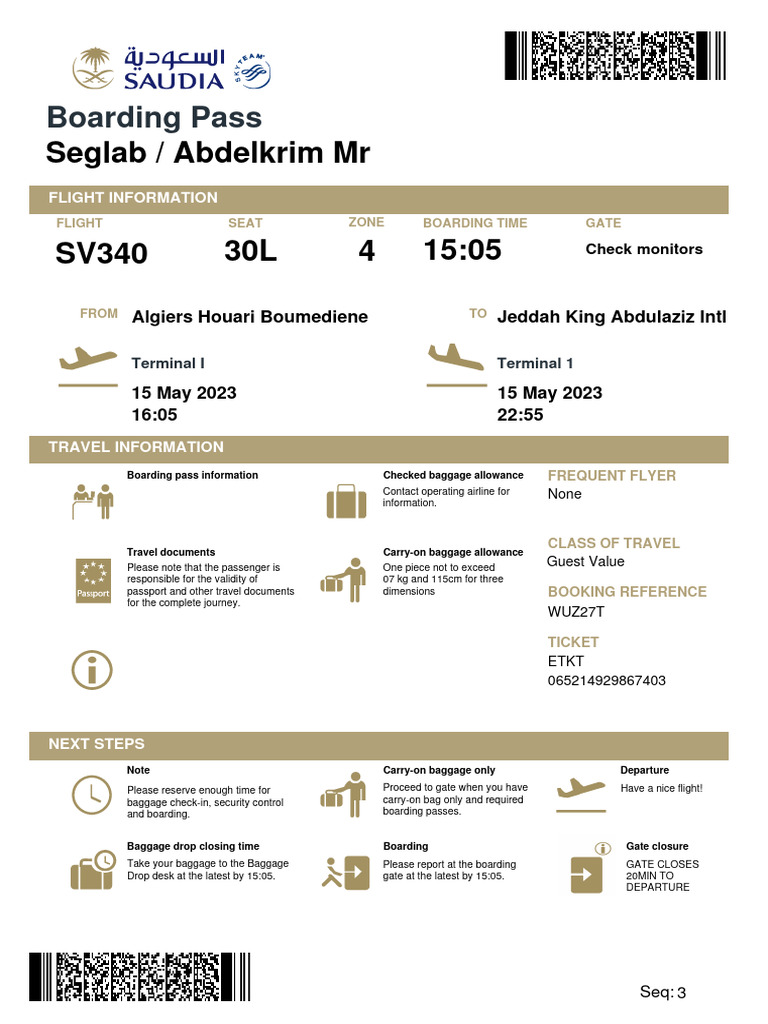 Your Boarding Pass | PDF | Baggage | Transport