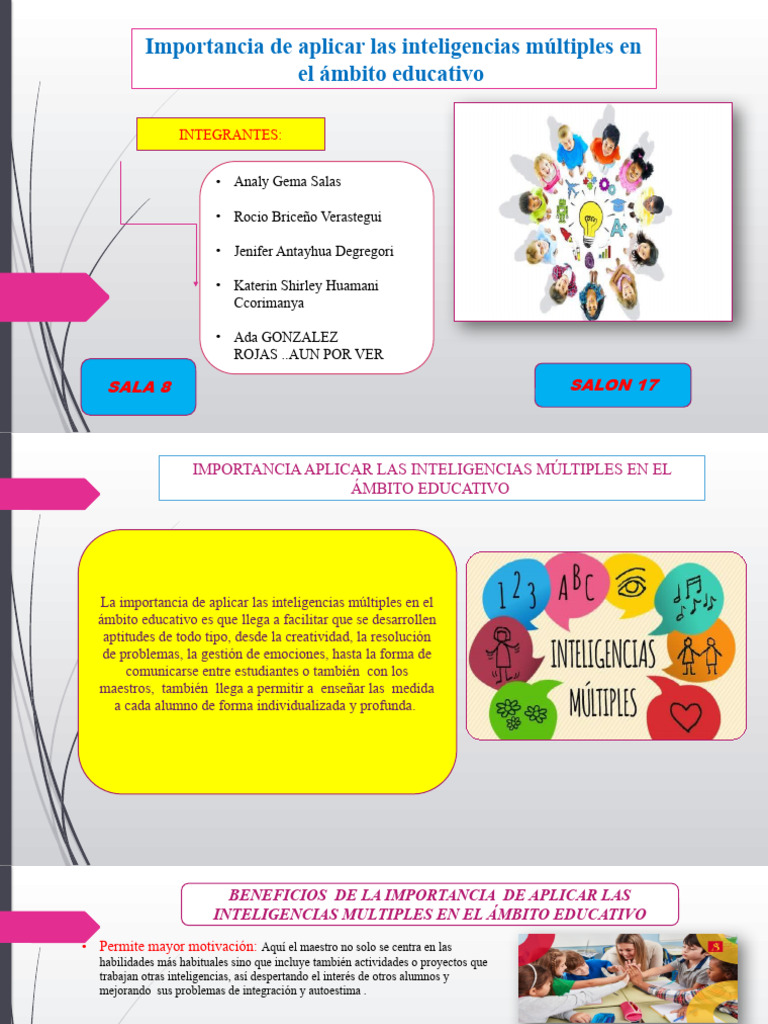Importancia de Las Inteligencias Multiples en La Educacion | PDF | Aprendizaje | Creatividad