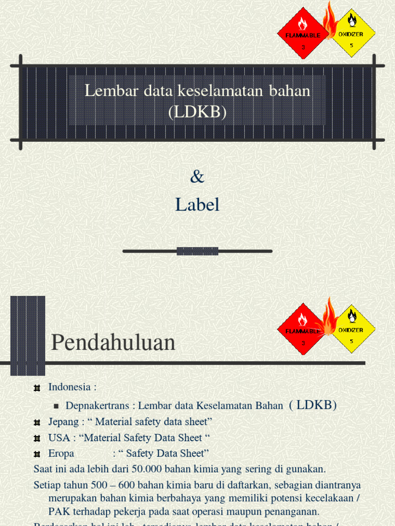 Lembar Data Keselamatan Bahan | PDF | Safety | Occupational Safety And ...
