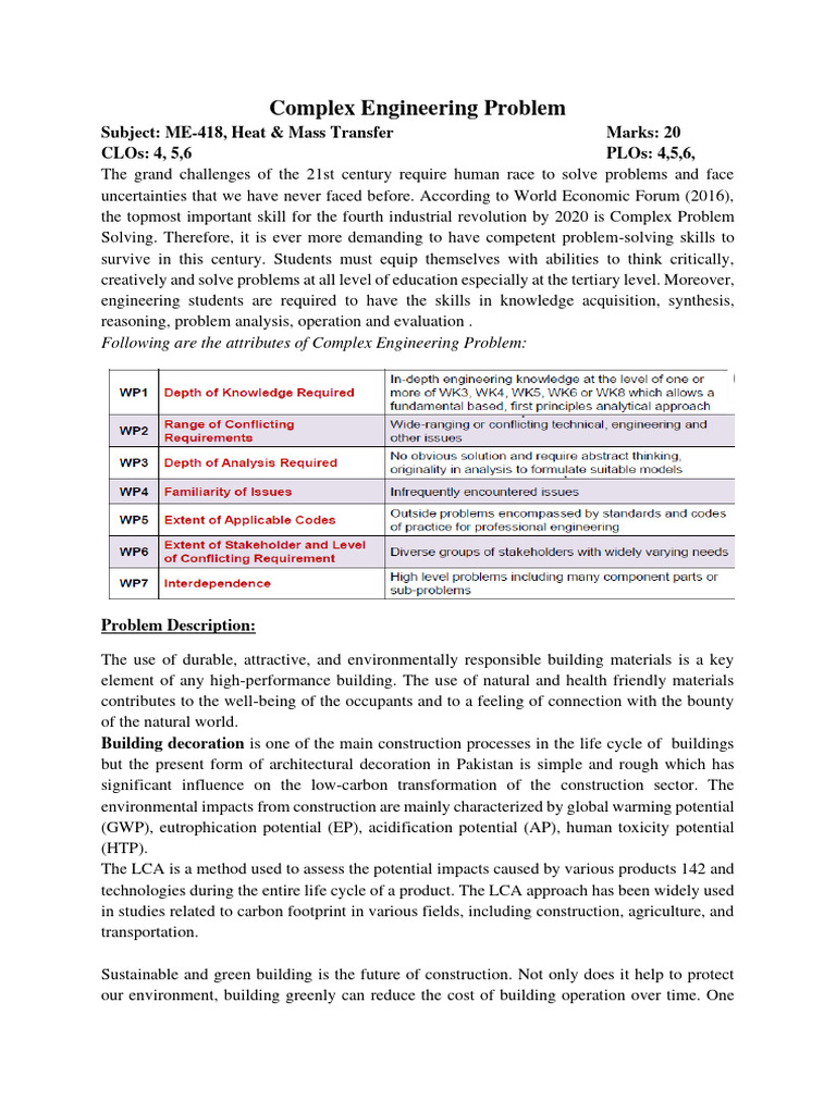 HMT 2020 Cep | PDF | Life Cycle Assessment | Green Building
