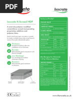 Isocrete K Screed Technical Data Sheet | PDF | Polyethylene | Fibers