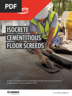 Isocrete K Screed Technical Data Sheet | PDF | Polyethylene | Fibers