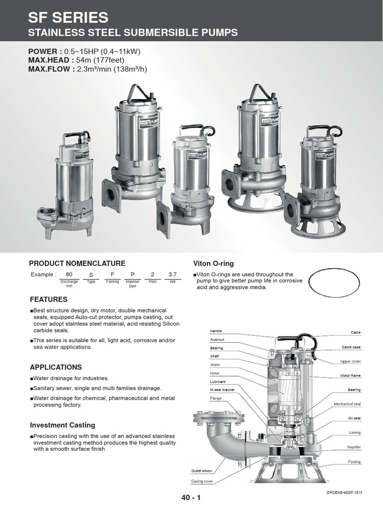 Catalogo Tecnico HCP 80sfu 23.7 | Download Free PDF | Pump | Electrical Components