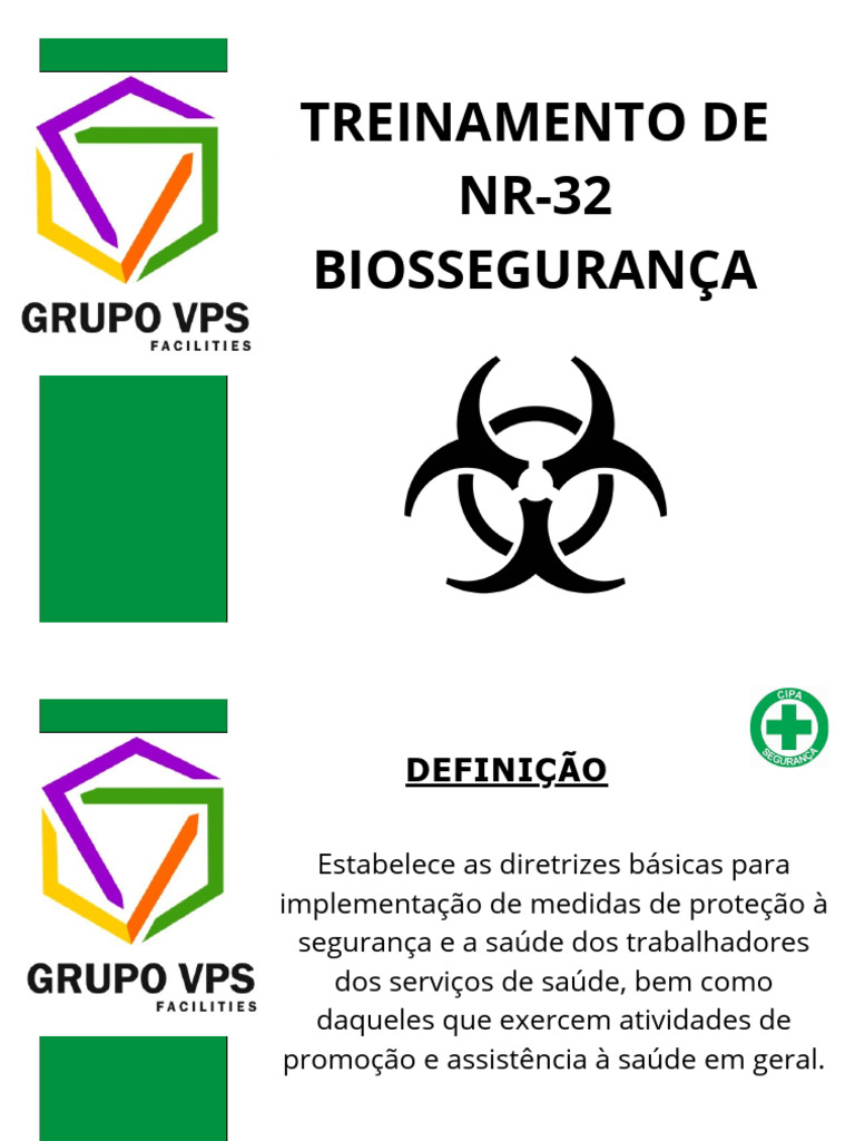 Treinamento de NR-32 Biossegurança | PDF | Desperdício