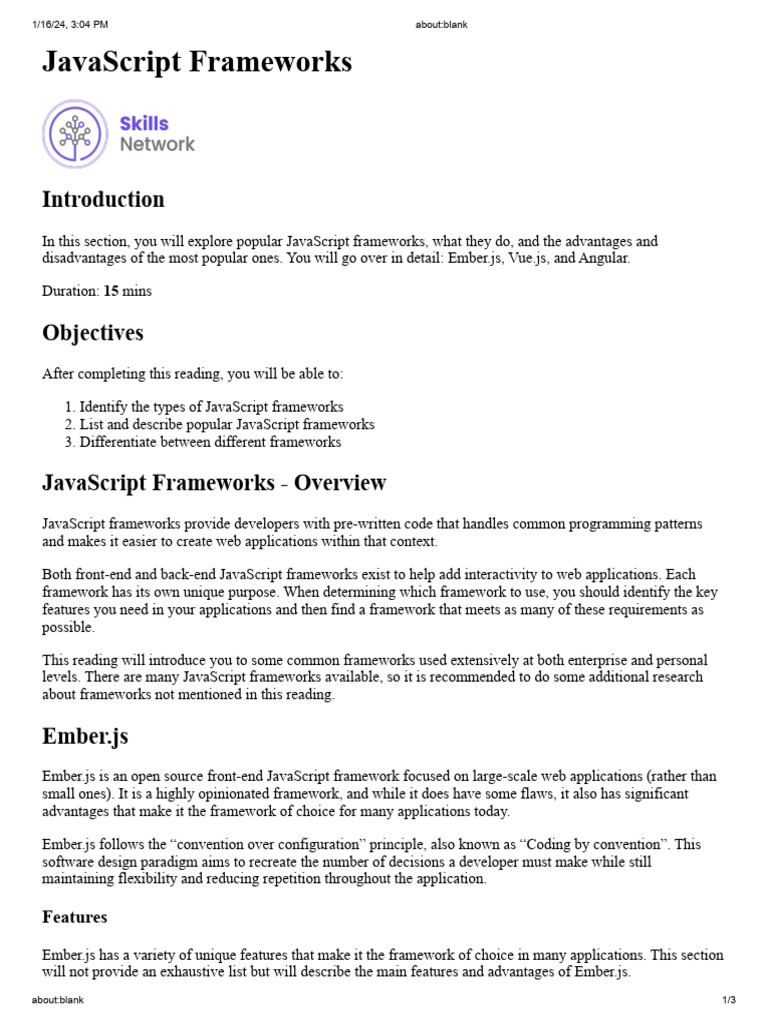 Frameworks | PDF | Software Industry | Technology Development