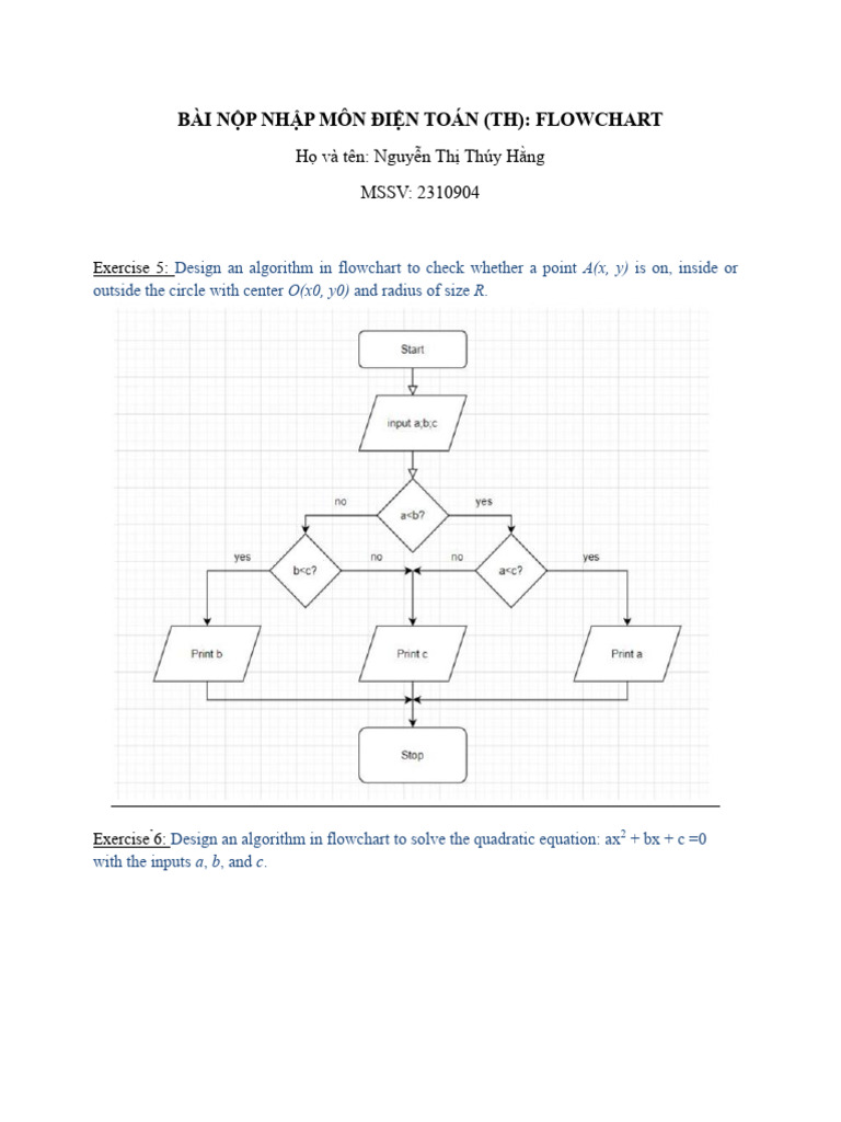Bài N P Flowchart Pdf Algorithms Mathematical Concepts