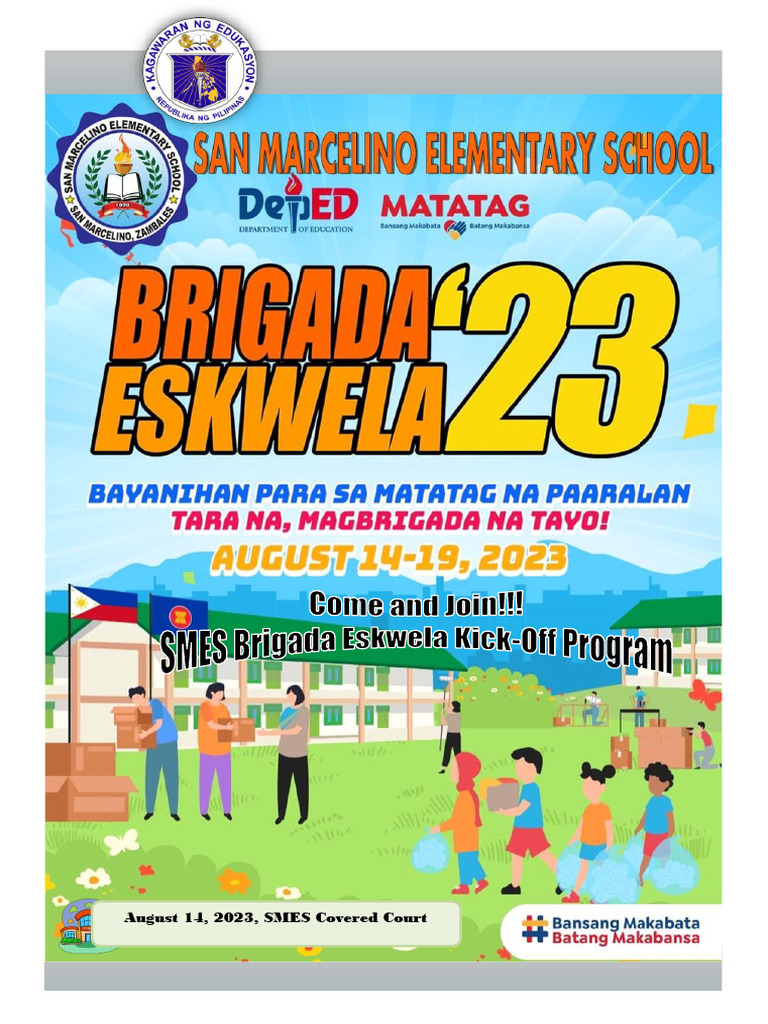 BRIGADA-ESKWELA-2023-2024 Program | PDF