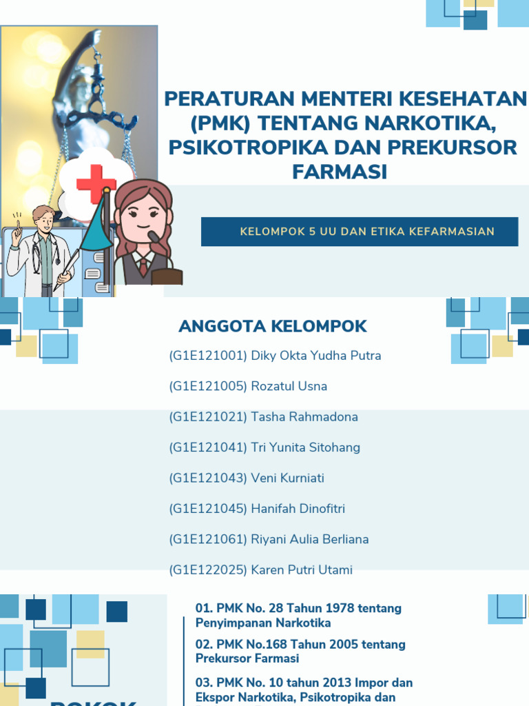 Regulasi PMK Narkotika dan Prekursor | PDF
