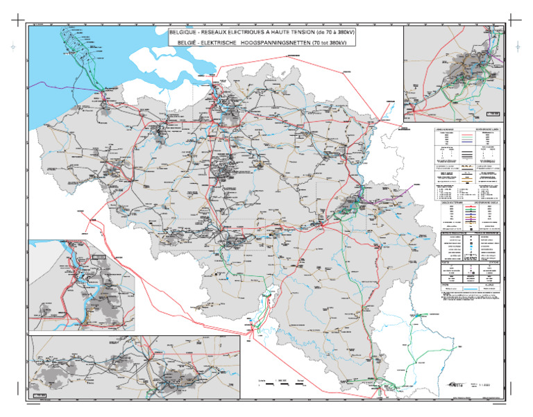 Map of The High Voltage Grid 2022 | PDF