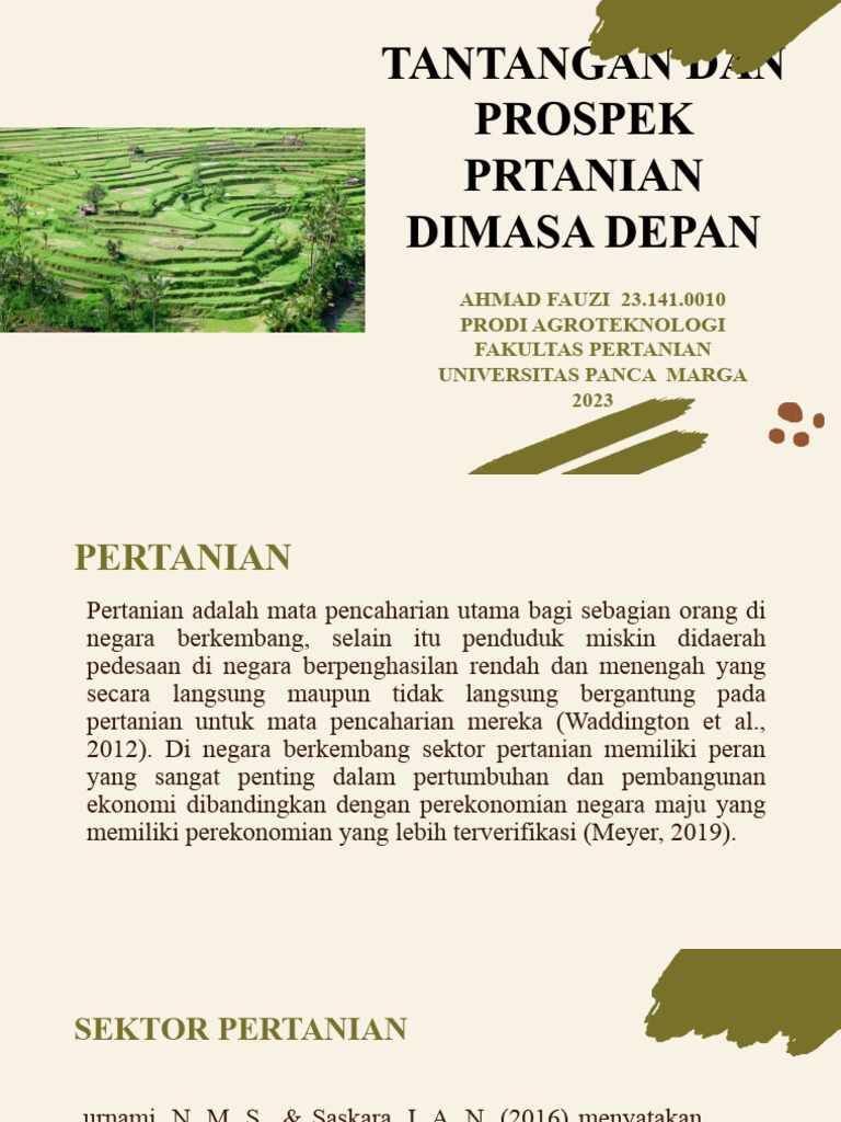 Tantangan Dan Prospek Dimasa Depan | PDF