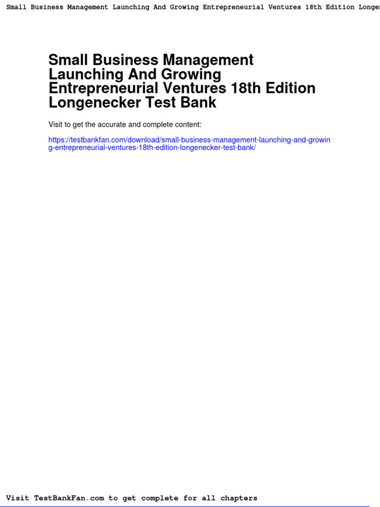 Dwnload Full Small Business Management Launching and Growing ... Dwnload Full Small Business Management Launching and Growing ...