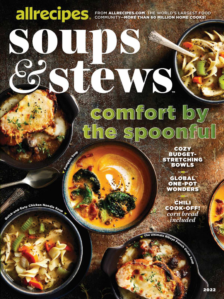 2022 Allrecipes Soups and Stews | PDF | Soup | Pasta