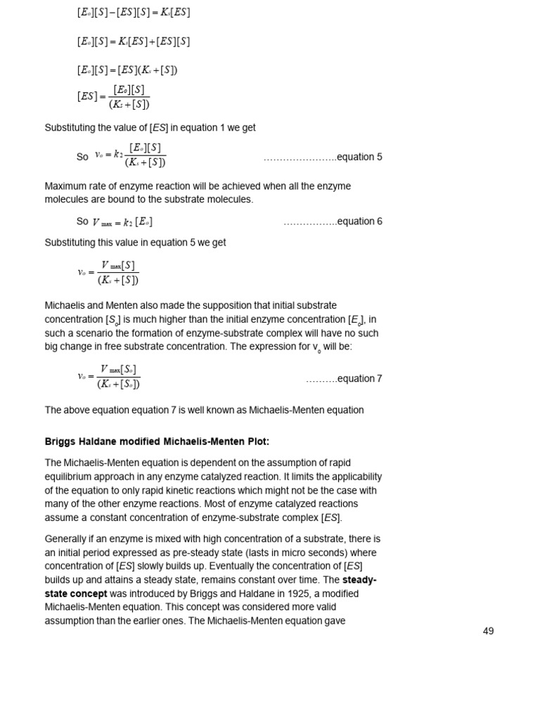 Haldane Relationship | PDF | Enzyme Kinetics | Enzyme