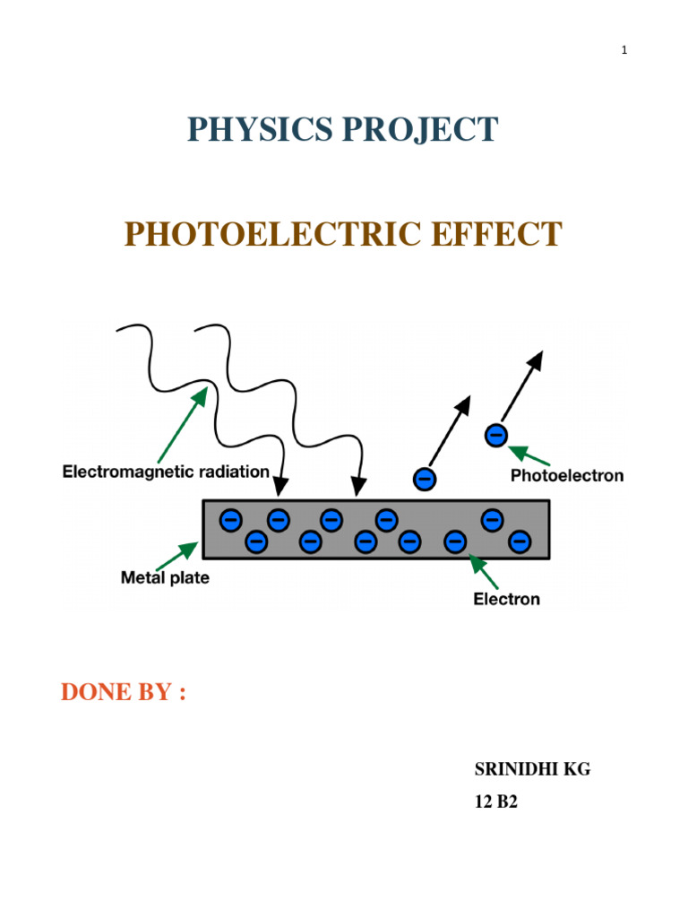 Physics Project | Download Free PDF | Photoelectric Effect ...