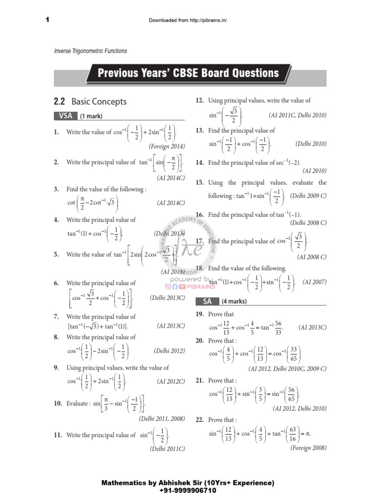 Chapter - 2 ITF DPP | PDF | Combinatorics | Geometric Measurement
