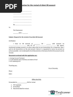 Dormant Account Reactivation Form | PDF | Finance & Money Management