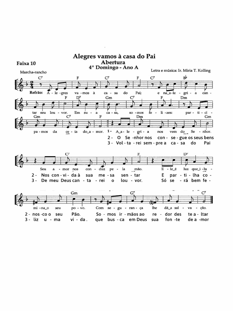 Alegres Vamos A Casa Do Pai | PDF