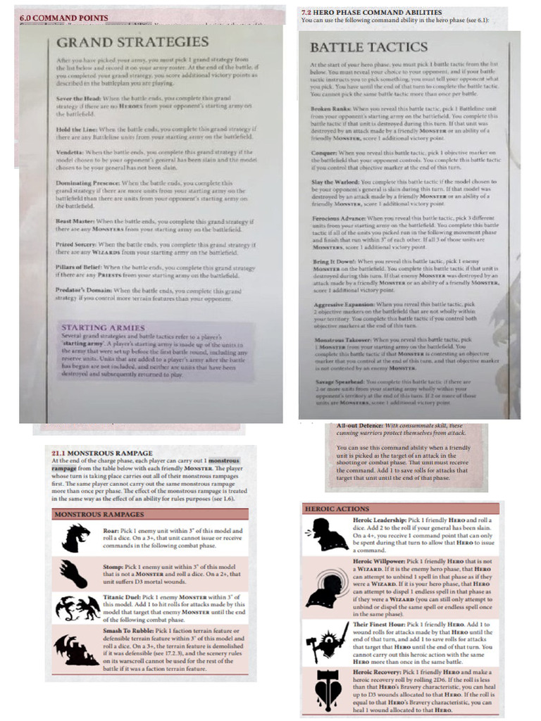 Sigmar Cheat Sheet | PDF