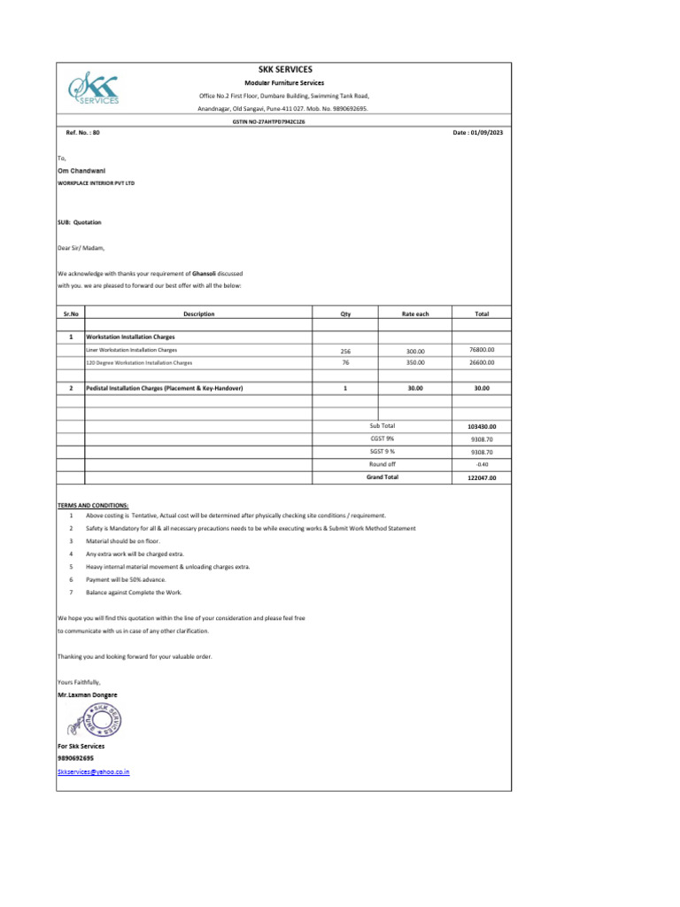 Quotation No - 80 | PDF