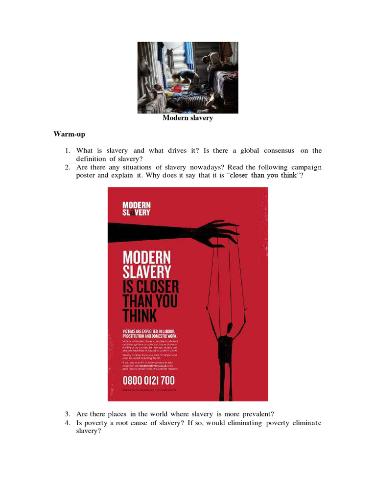 Understanding Modern Slavery Today | PDF | Slavery | Sexual Slavery