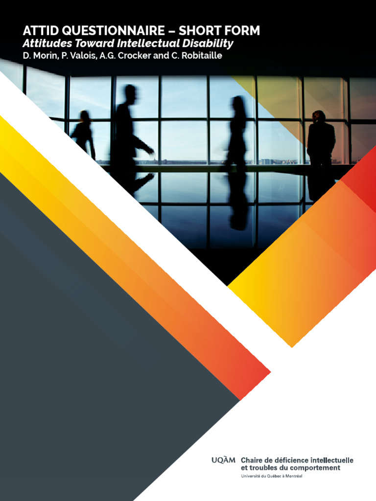 ATTID Short Form Questionnaire | PDF | Intellectual Disability | Disability