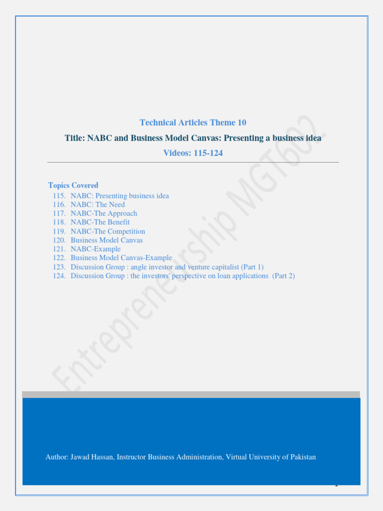 NABC Framework for Business Ideas | PDF | Business Model | Competition