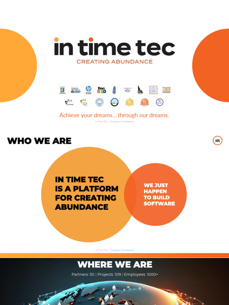 Company Profile-ITT 2023 | Download Free PDF | Mobile App | Computer ...