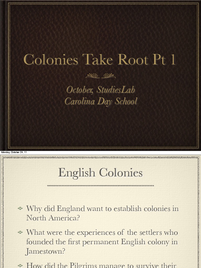 Early English Colonies Overview | PDF