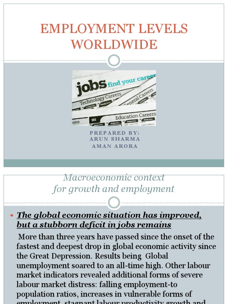 Employment Levels Worldwide | PDF | Unemployment | Social Science