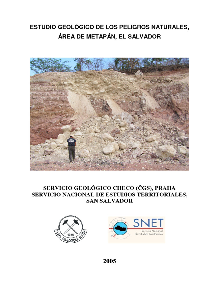 Estudio Geológico Peligros Naturales Metapán (2005) | PDF | Minerales | Roca (geología)