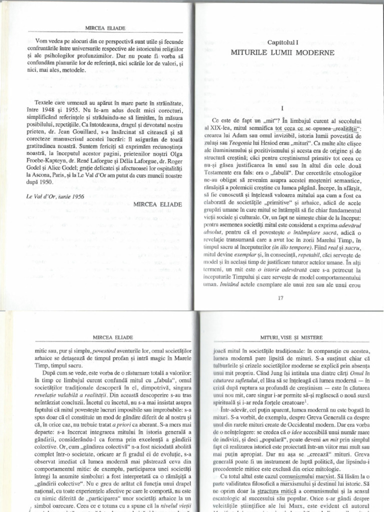 6 Eliade Miturile Lumii Moderne | PDF
