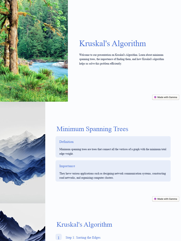 Kruskals Algorithm | PDF | Computational Problems | Theoretical Computer Science