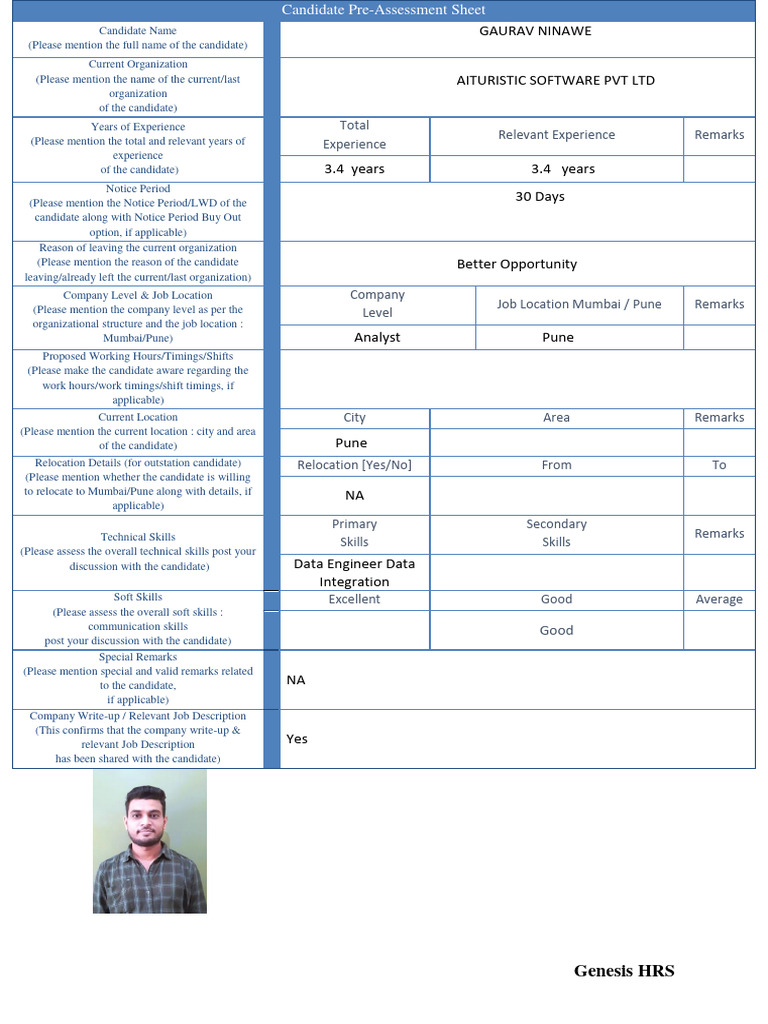GHRS - GAURAV NINAWE - Data Engineer Data Integration - Analyst - TIAA | PDF | Apache Spark ...