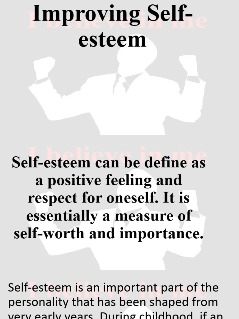 Self Esteem | PDF | Self Esteem | Psychology