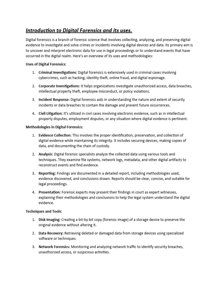 CH 3 Cs | PDF | Computer Forensics | Digital Forensics